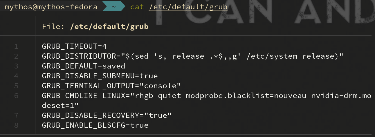[Fedora] grub2 부팅 시 커서 스크롤 지연